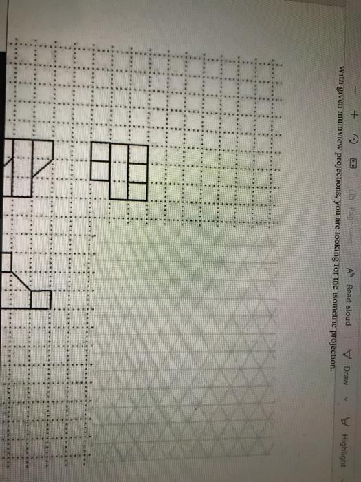 Solved Page A Read aloud Draw with given multiview | Chegg.com