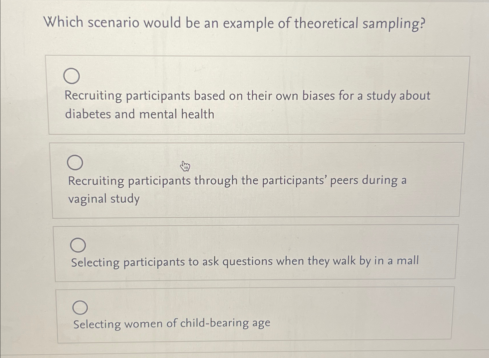 Solved Which scenario would be an example of theoretical | Chegg.com