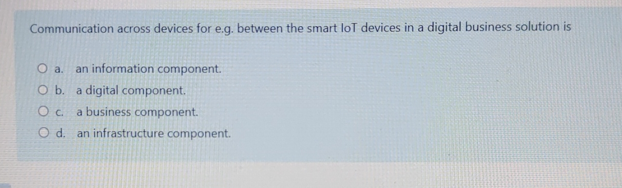 Solved Communication across devices for e.g. ﻿between the | Chegg.com