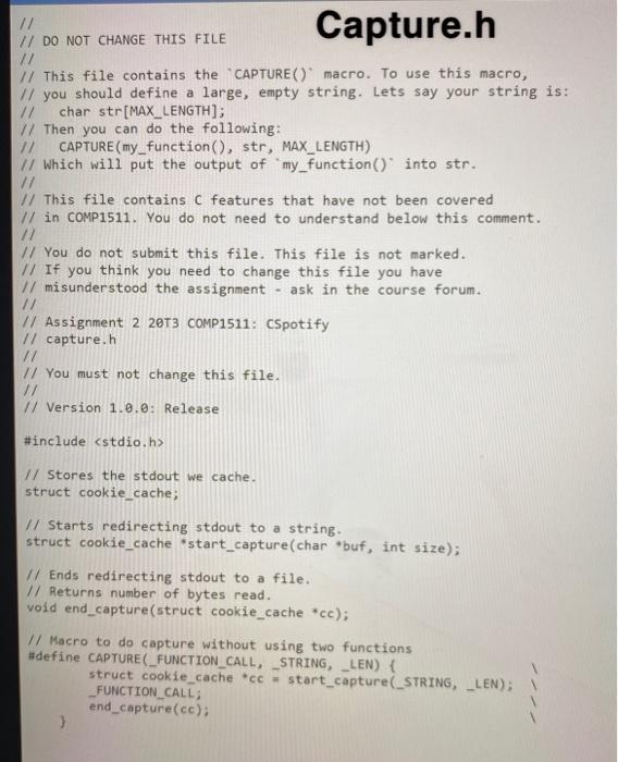 Solved EXERCISE - IN PAIRS: Write tests using capture.c for | Chegg.com