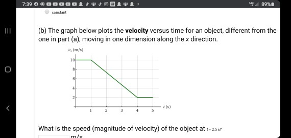 Solved: (a) The Graph Below Plots The Position Versus Time... | Chegg.com