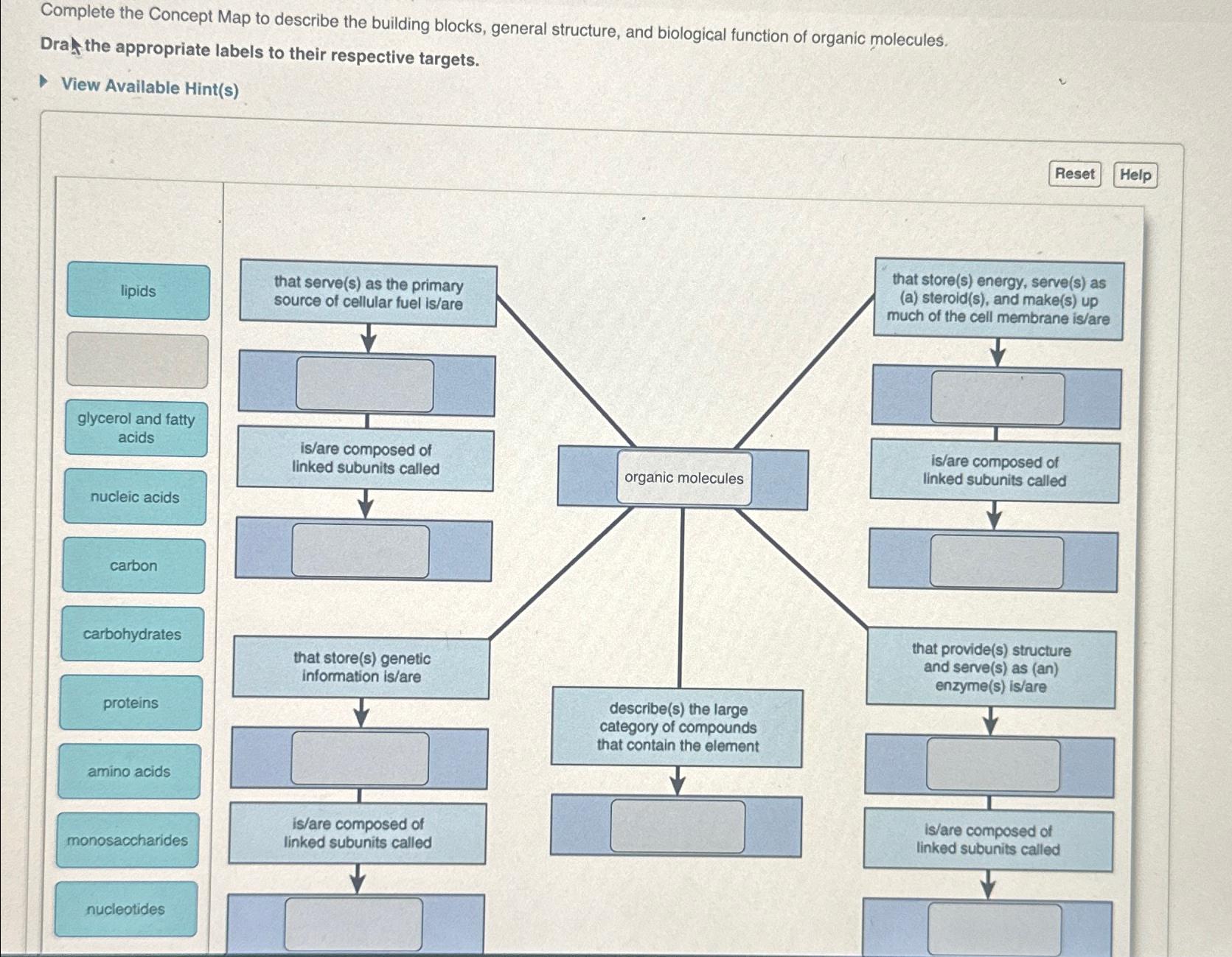 Solved Complete the Concept Map to describe the building | Chegg.com
