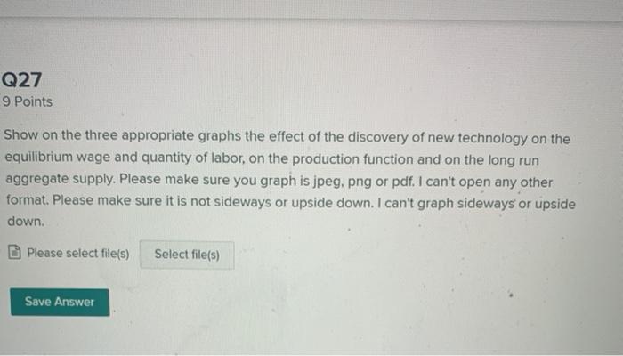 Solved Q27 9 Points Show on the three appropriate graphs the | Chegg.com