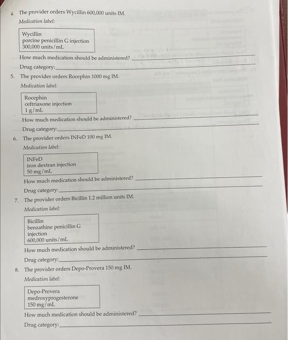 Solved Parenteral Administration: Practice Problems | Chegg.com