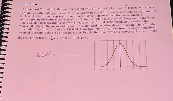 Solved Question 6 The Standard Normal Distribution | Chegg.com
