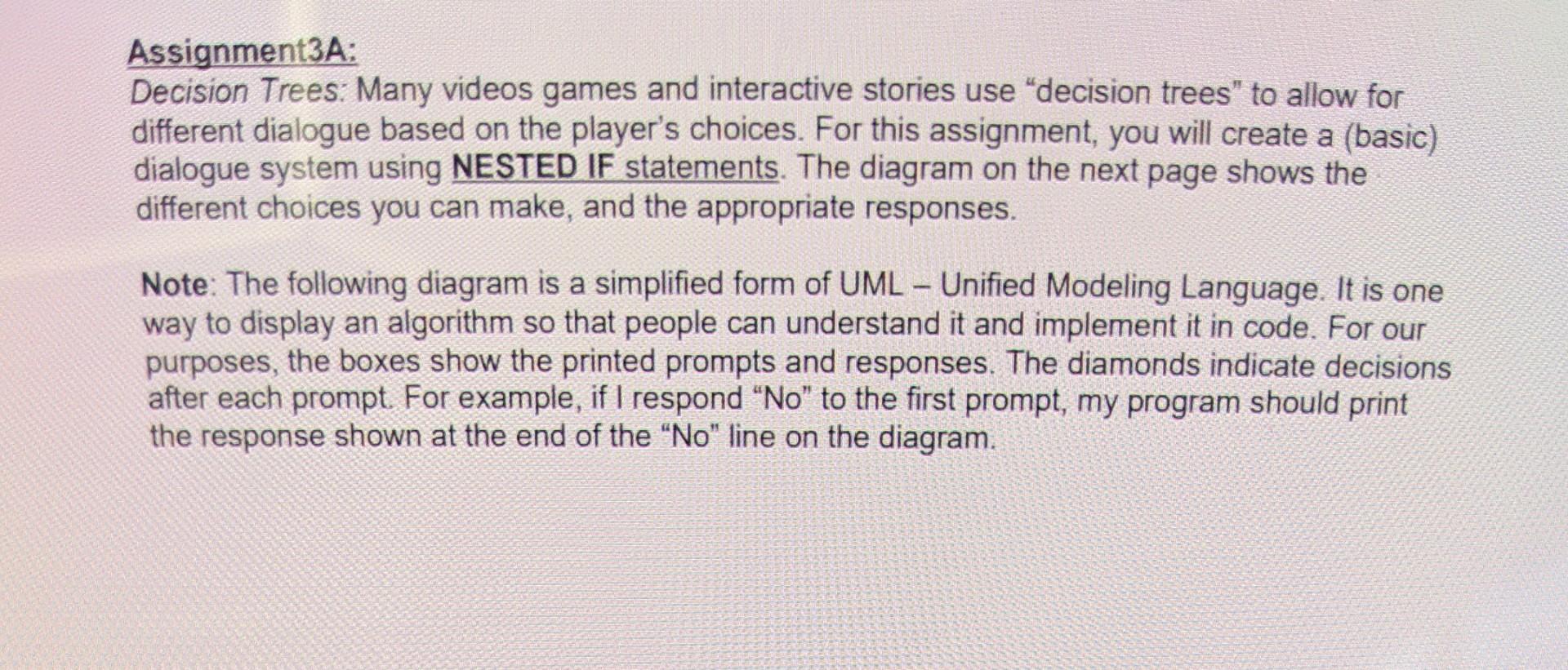 Solved Assignment3A; Decision Trees: Many videos games and | Chegg.com