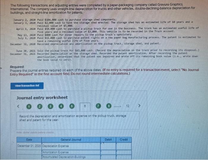 Solved Please help me answer the following journal entry | Chegg.com