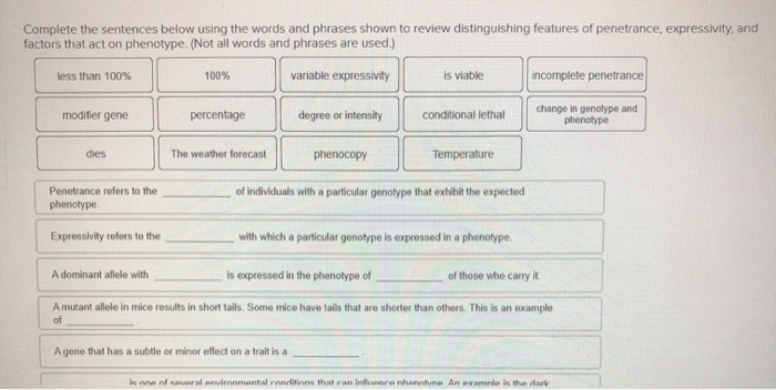 Solved Complete the sentences below using the words and | Chegg.com