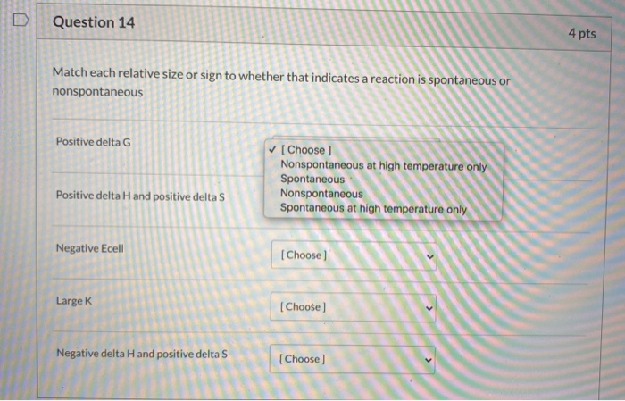 Solved Question 14 4 pts Match each relative size or sign to | Chegg.com