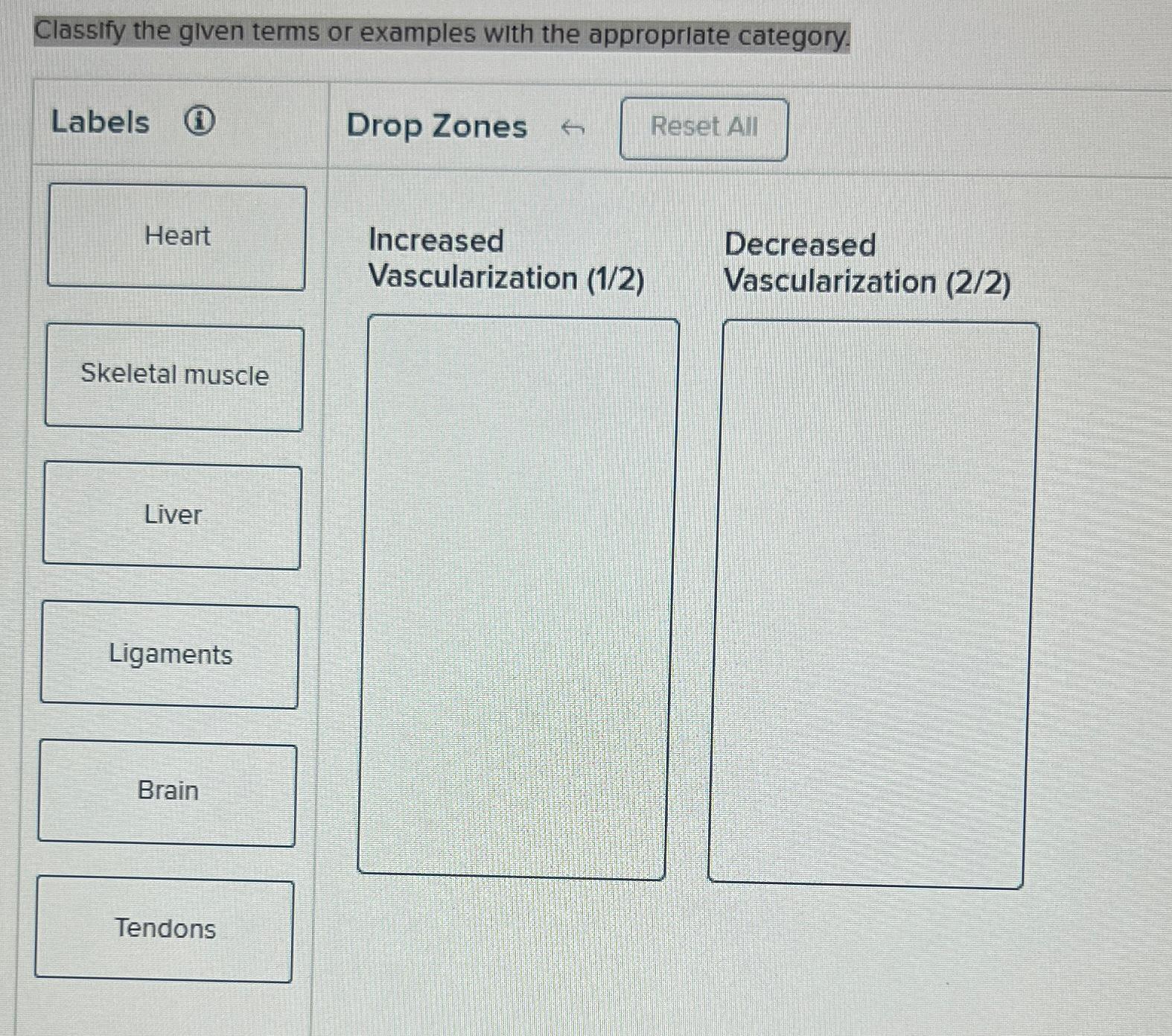 Solved Classify the given terms or examples with the | Chegg.com
