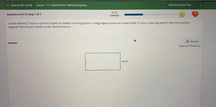 Solved Save & Exit Certify Lesson: 12.7 Applications: | Chegg.com