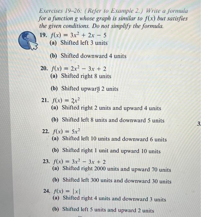 Solved Exercises 19-26: (Refer to Example 2.) Write a | Chegg.com