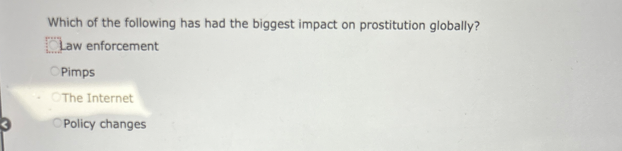 Solved Which of the following has had the biggest impact on | Chegg.com