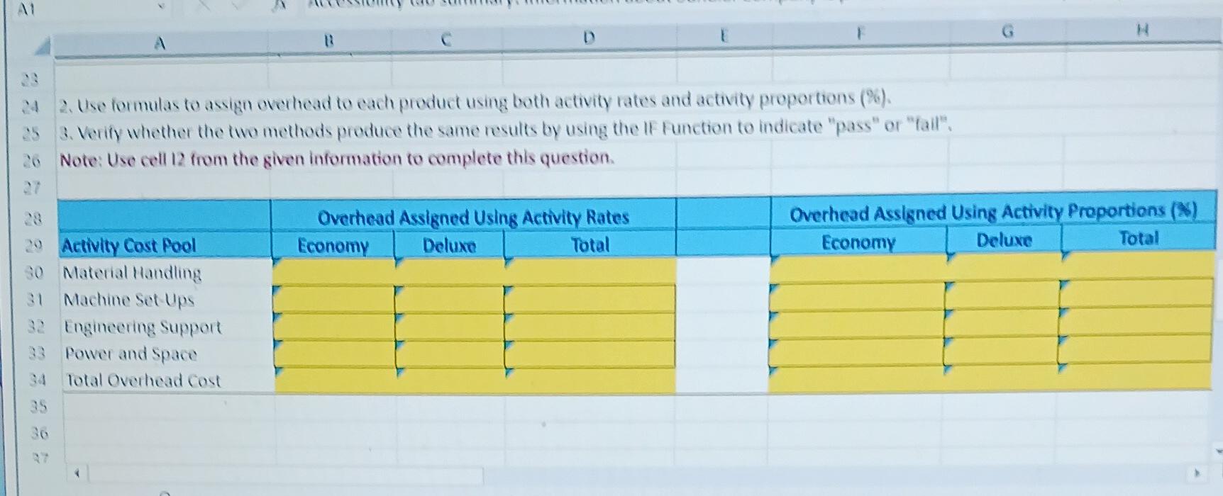 Solved Please include formulas as well. Formulas must be | Chegg.com