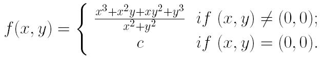 Solved What value of c makes the following function | Chegg.com