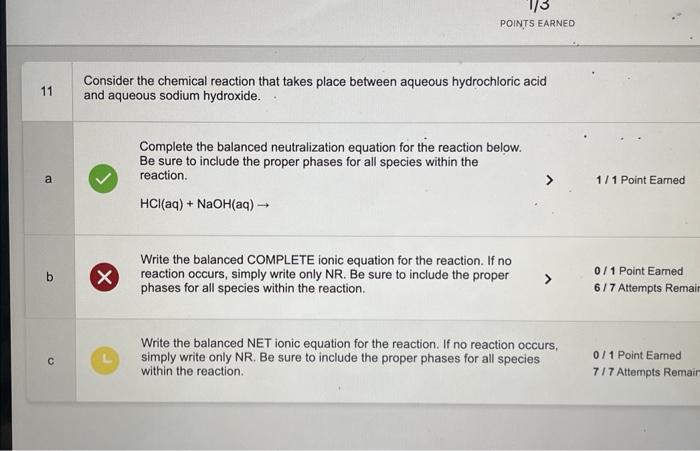 Solved Consider the chemical reaction that takes place | Chegg.com