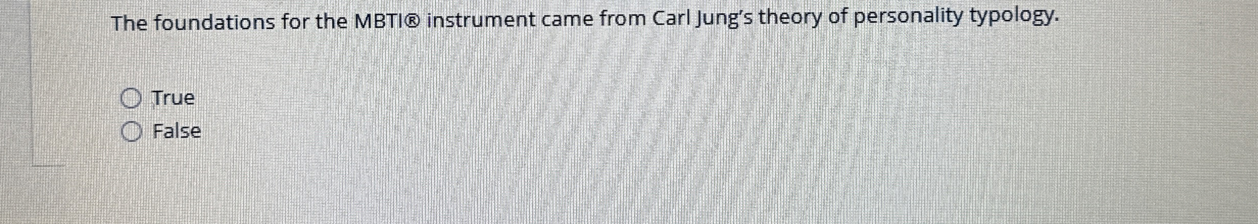 Solved The foundations for the MBTI( ﻿instrument came from | Chegg.com