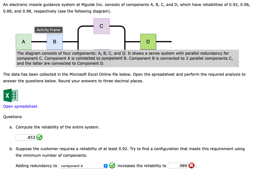 Solved An electronic missile guidance system at Mguide Inc. | Chegg.com