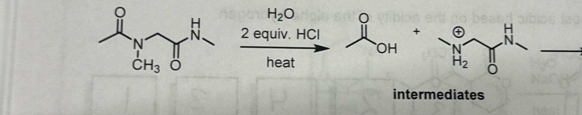 Solved H2O2 ﻿equiv. HClheatintermediateWhat is the mechansim | Chegg.com