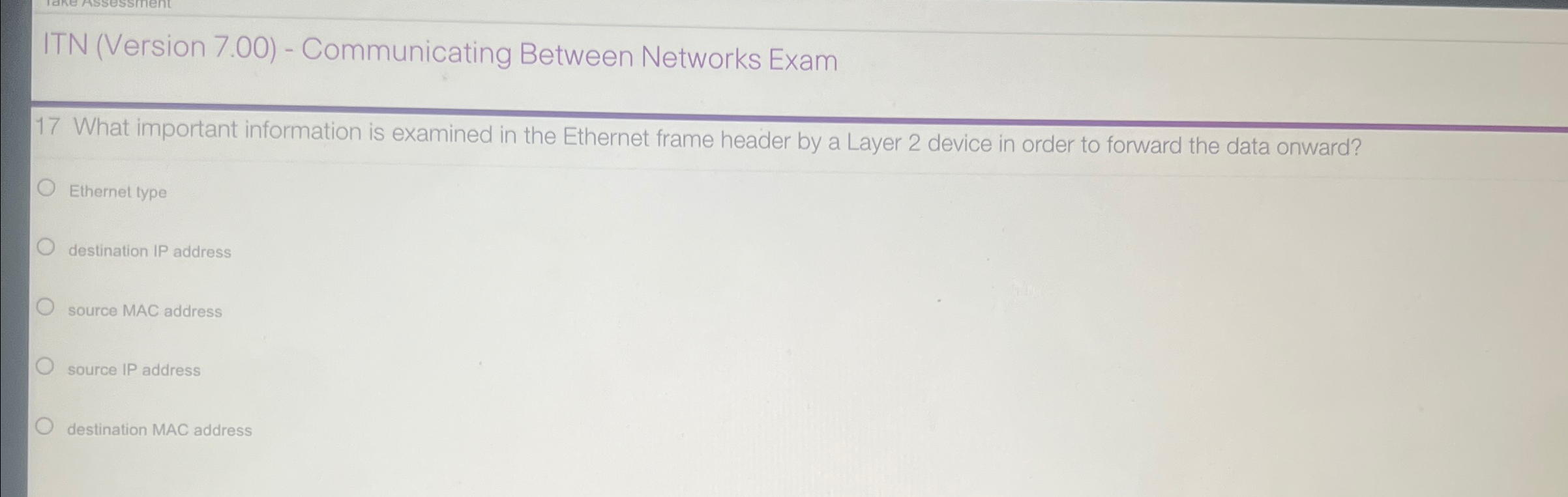 Solved ITN (Version 7.00) - ﻿Communicating Between Networks | Chegg.com