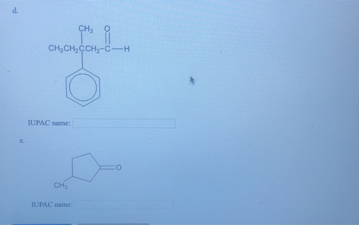 Solved [References Assign IUPAC names to the following | Chegg.com