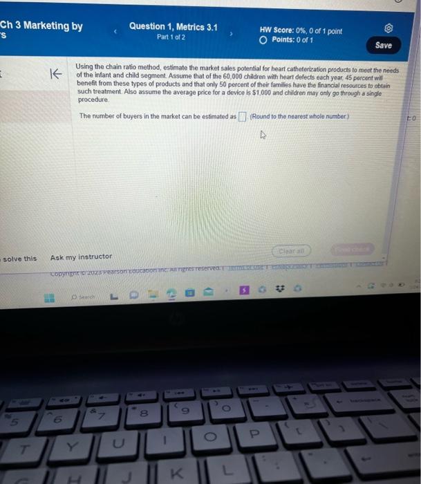 Solved Using the chain ratio method, estimate the market | Chegg.com