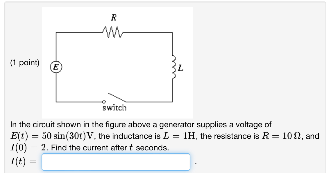 Solved In the circuit shown in the figure above a generator | Chegg.com