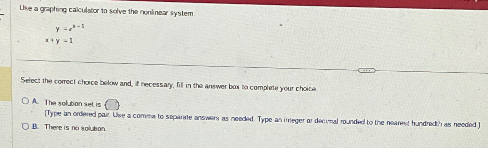 Solved Use a graphing calculator to solve the nonlinear | Chegg.com