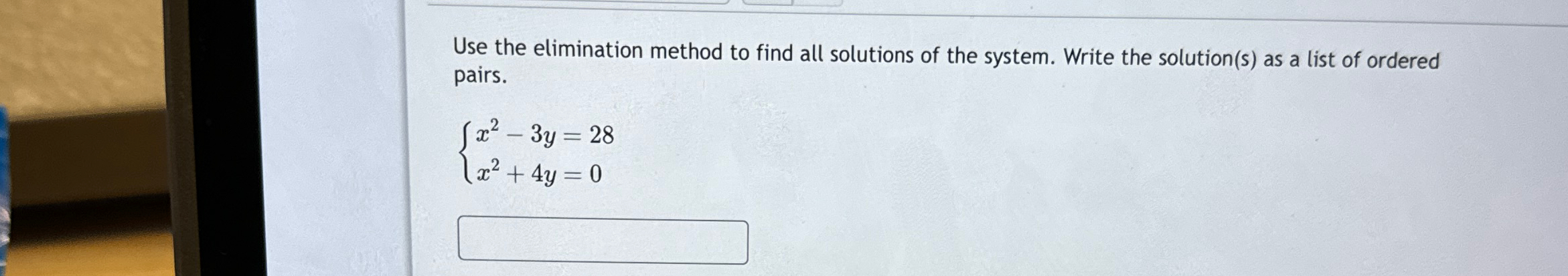 Use the elimination method to find all solutions of | Chegg.com