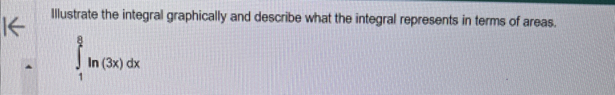 Solved Illustrate the integral graphically and describe what | Chegg.com