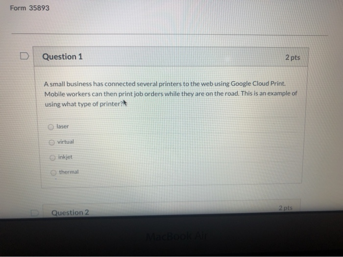 (Solved) : Form 35893 Question 1 2 Pts Small Business Connected Several ... (Solved) : Form 35893 Question 1 2 Pts Small Business Connected Several ...