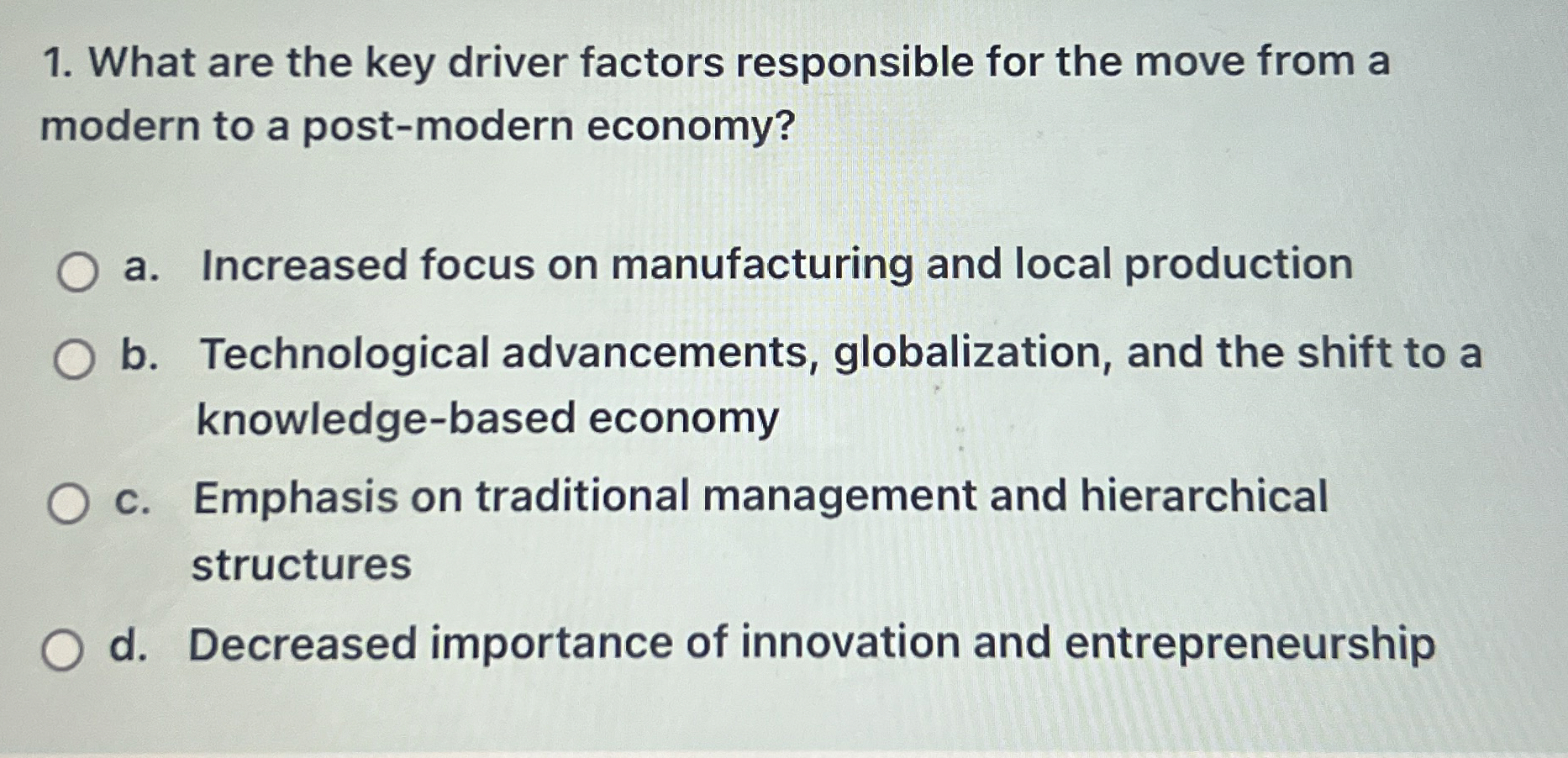 Solved What are the key driver factors responsible for the | Chegg.com