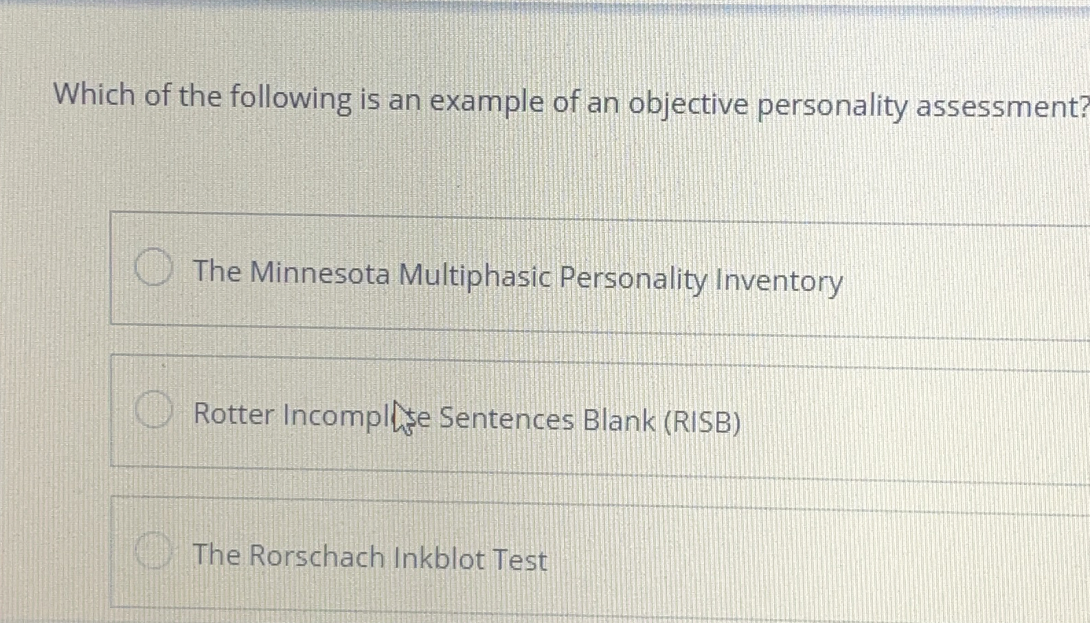 Solved Which of the following is an example of an objective | Chegg.com