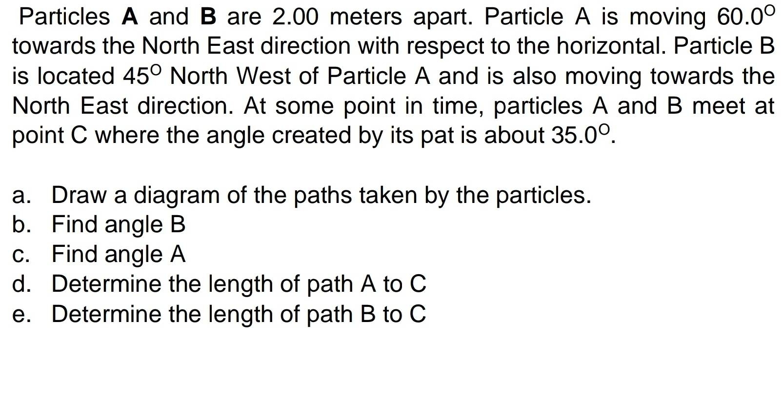 Solved Particles A and B are 2.00 ﻿meters apart. Particle A | Chegg.com