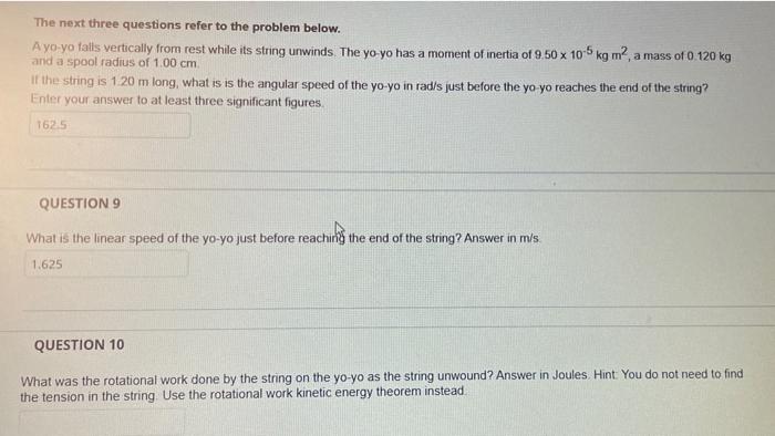 Solved The next three questions refer to the problem below. | Chegg.com