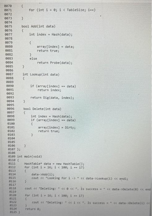 Solved Choose the correct line of code for line #0078 return | Chegg.com