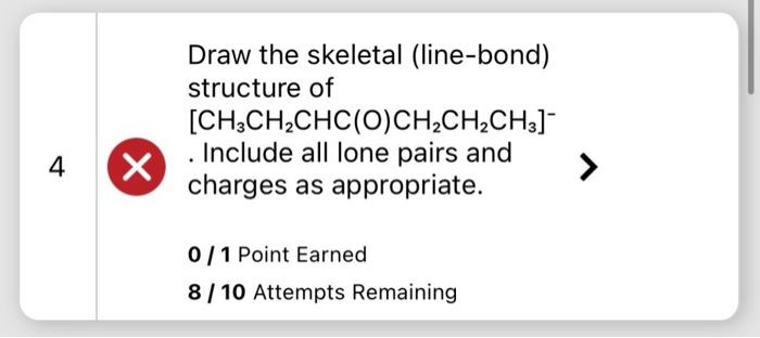 Solved Draw the skeletal (line-bond) structure of | Chegg.com