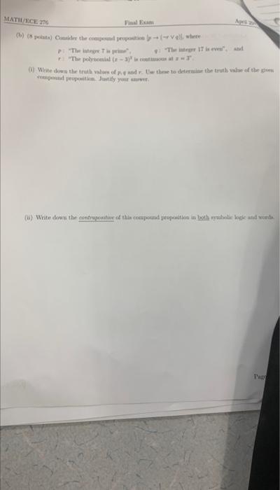 Solved (a) (7 points) Using rule of logical equivalences, | Chegg.com