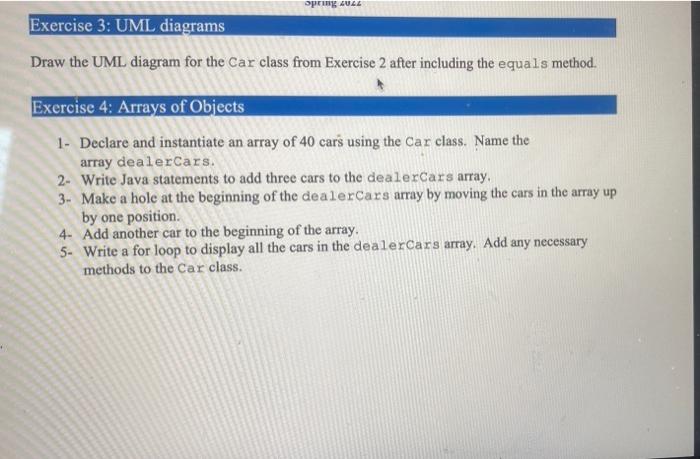 Solved Exercise 1: Arrays of Primitives 1- Declare a | Chegg.com
