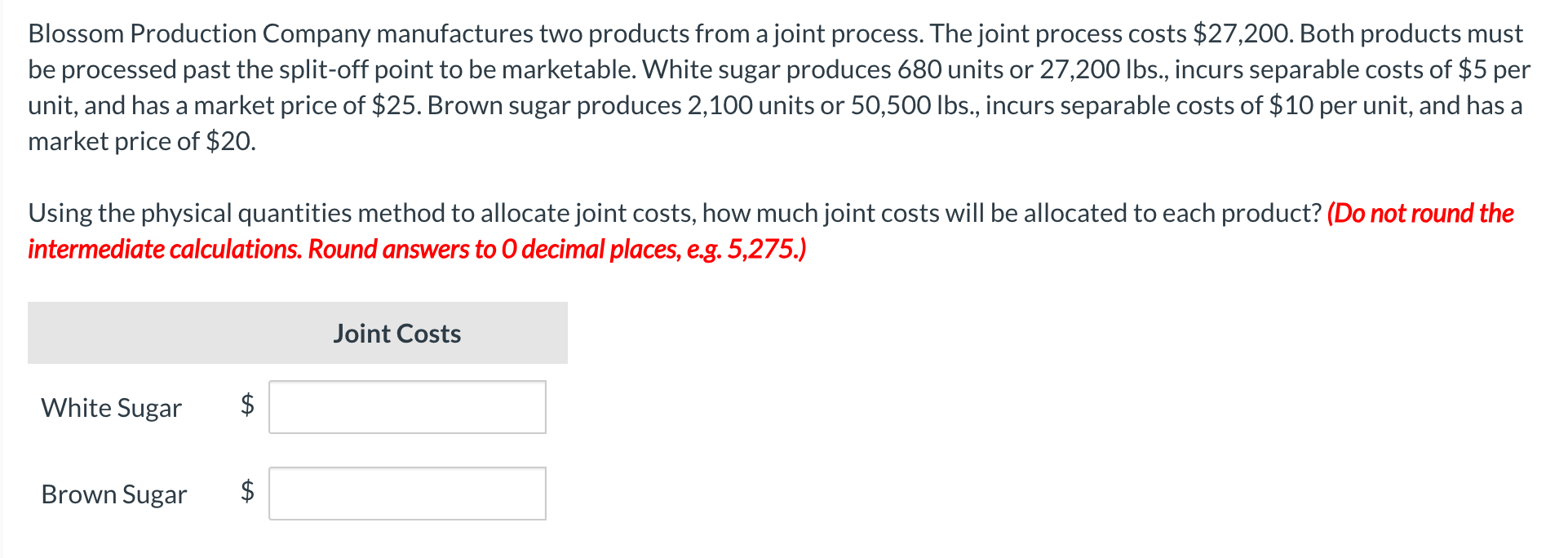 Solved Blossom Production Company manufactures two products | Chegg.com