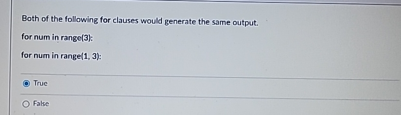 Solved Both of the following for clauses would generate the | Chegg.com