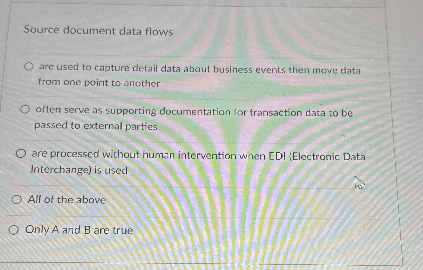 Solved Source document data flowsare used to capture detail | Chegg.com