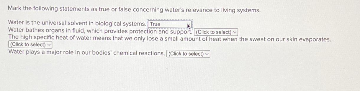Solved Mark the following statements as true or false | Chegg.com