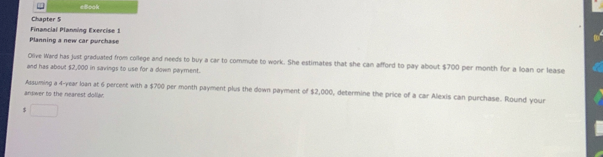 Solved Chapter 5Financial Planning Exercise 1Planning a new | Chegg.com
