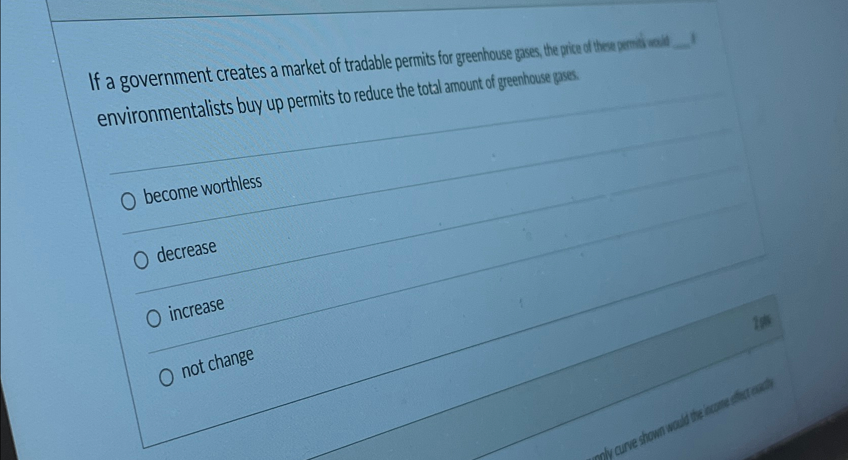 Solved If a government creates a market of tradable permits | Chegg.com