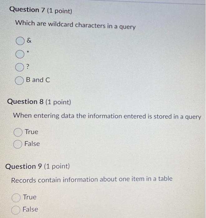 Solved Which of the following is not an operator in a query? | Chegg.com