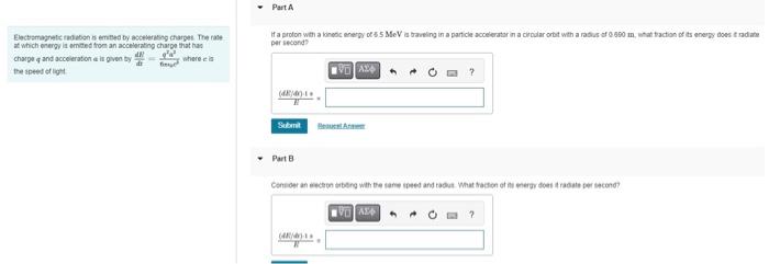 Solved at which energy is emited from an accelorating charpe | Chegg.com