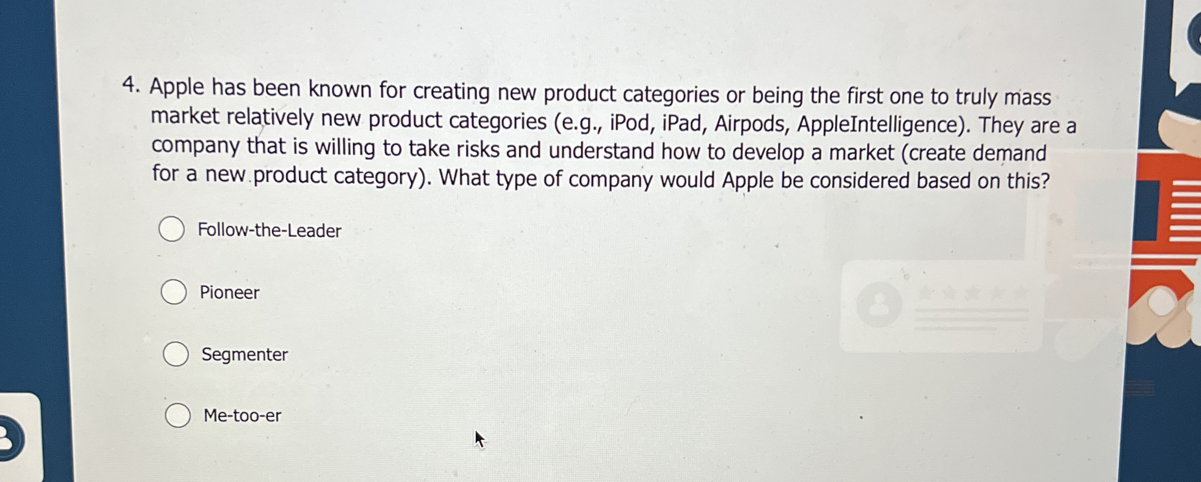 Solved Apple has been known for creating new product | Chegg.com