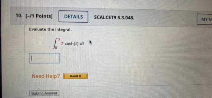 Solved 12. [-/1 Points] DETAILS SCALCET9 5.3.069. Find the | Chegg.com