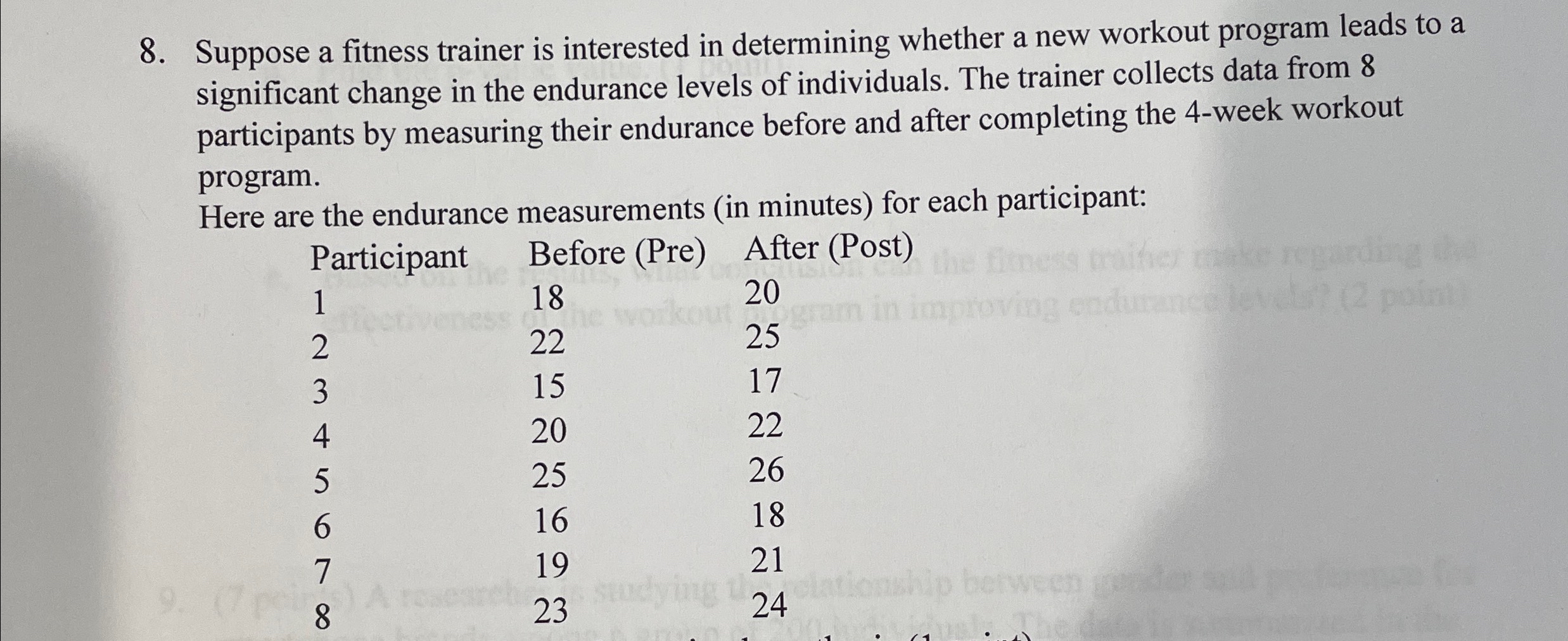 Solved Suppose a fitness trainer is interested in | Chegg.com